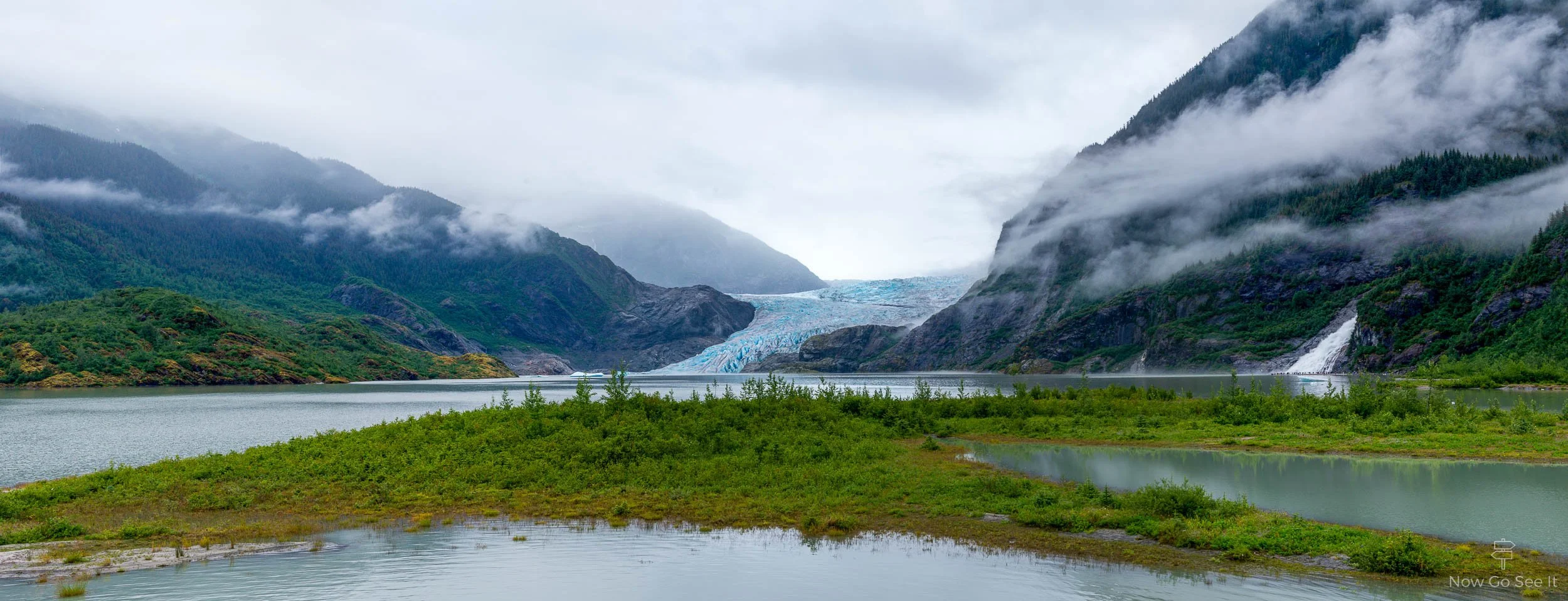 Mendenhall Glacier from Juneau Alaska