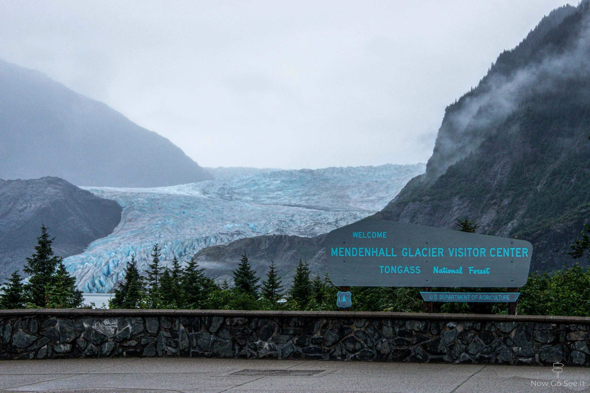 Mendenhall Glacier from Juneau Alaska
