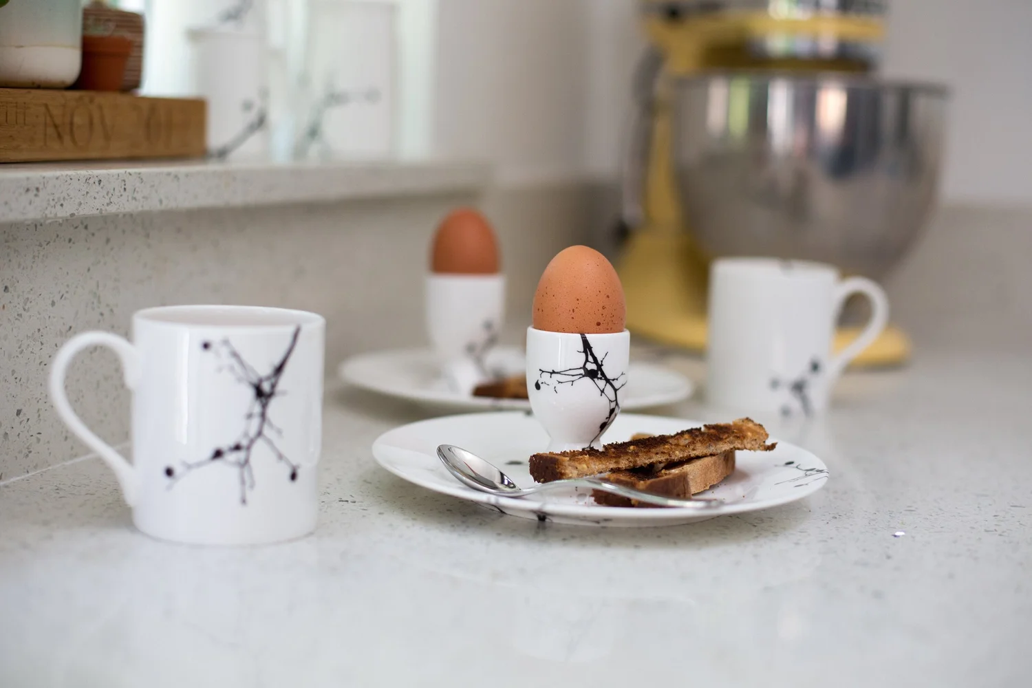 A Good Egg Bone China Egg Cup, Monochrome Eggcup, Egg Holder, Boiled Egg Breakfast, Dippy Egg ...