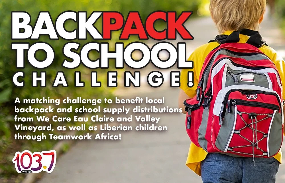 The Back(pack) to School Challenge! — WWIB Radio 103.7 | Chippewa Falls ...