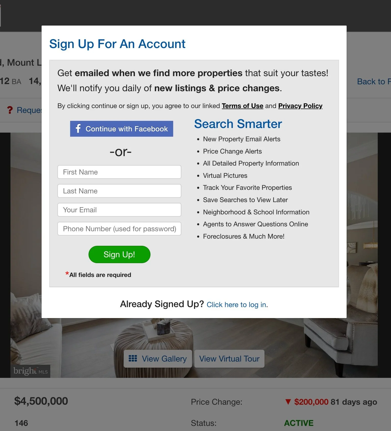 Modernize your Real Geeks sign up forms