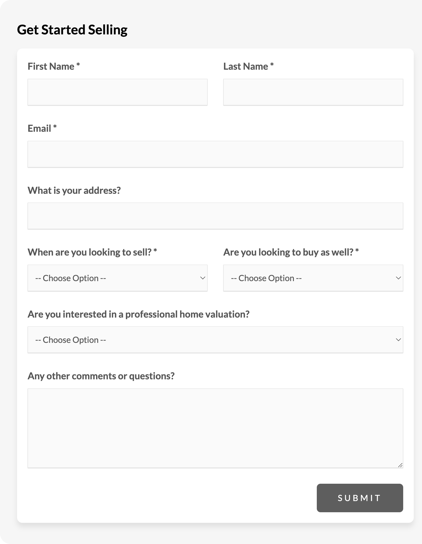 Free Custom Real Geeks Forms Ready to Embed in 2 Minutes