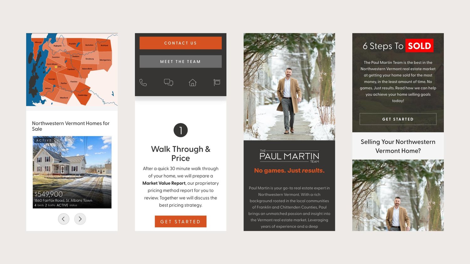 Case Study: The Paul Martin Team — Real Geeks Sample Websites
