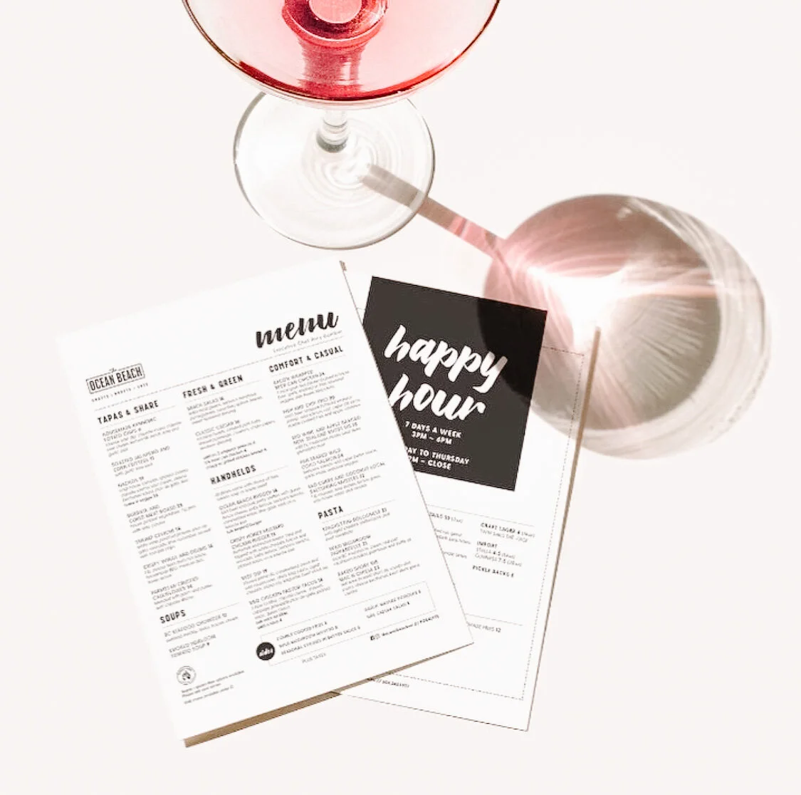 Menu — The Ocean Beach