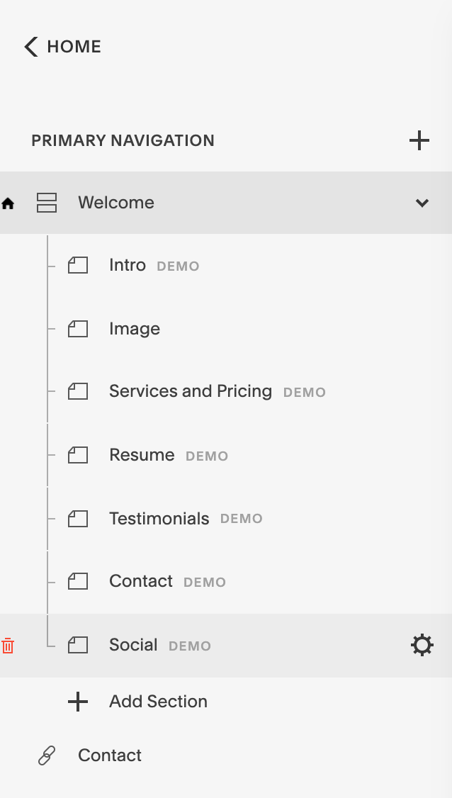 How to Create One-page Navigation in Squarespace — Be Creative