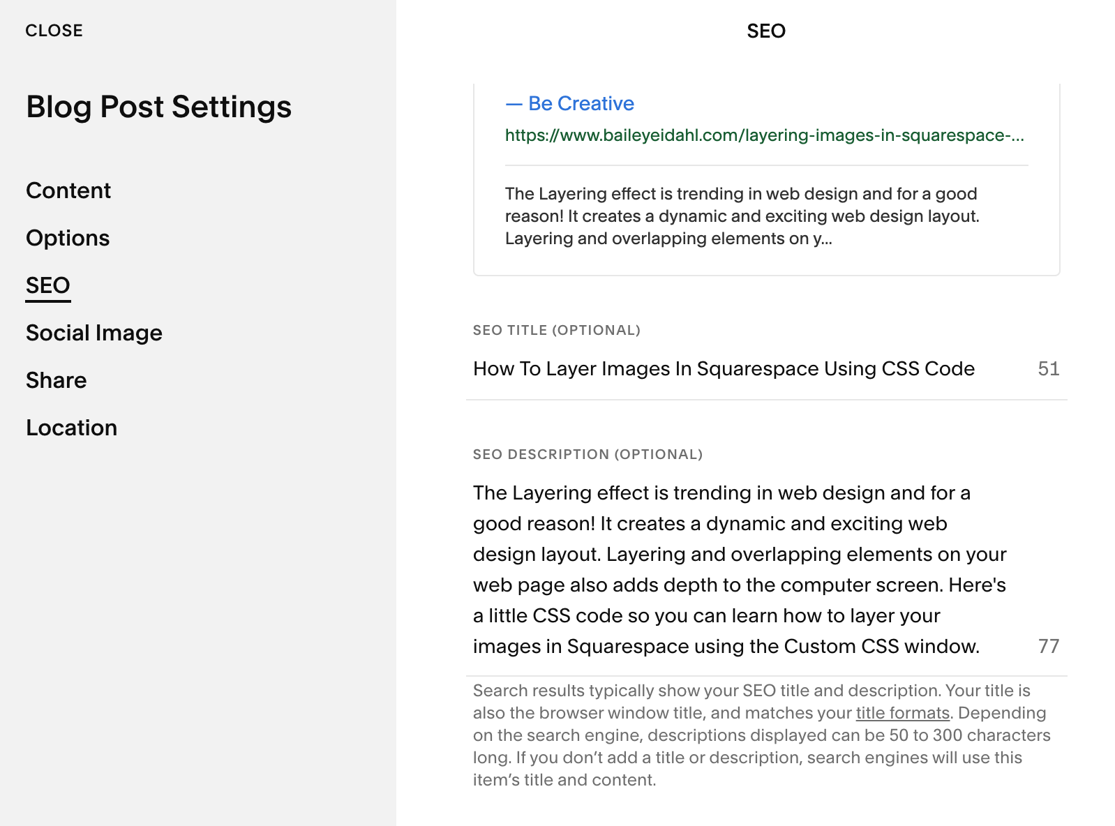 How To Get Your Squarespace Blog Post To Rank on Google — Be Creative