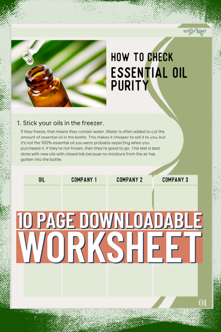5 Simple Tests to Check the Purity of your Essential Oils — Ivy+Light