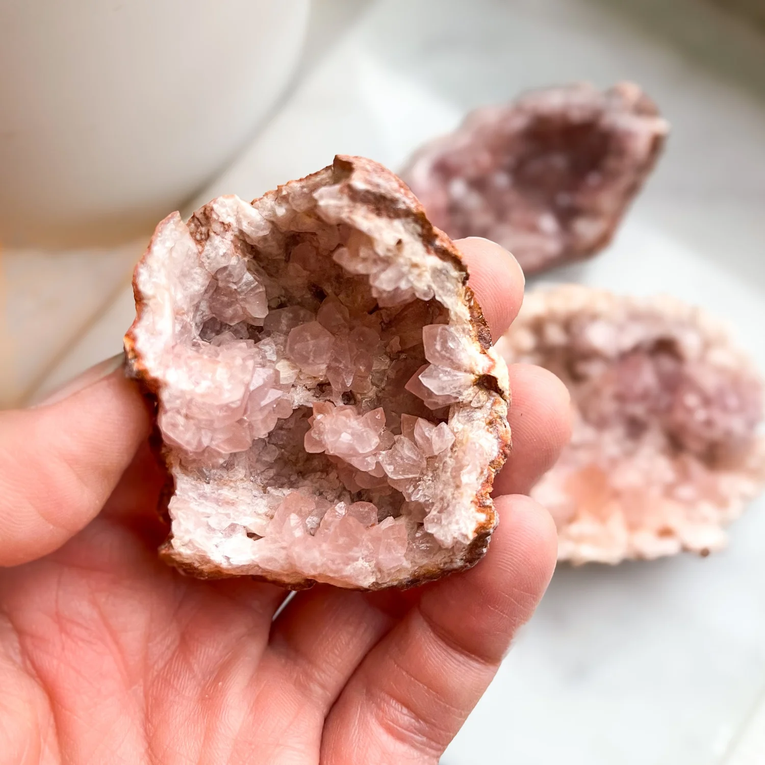 Chevron Amethyst Crystal Hearts | Peaceful Vibes, Sweet Dreams — Ivy+Light