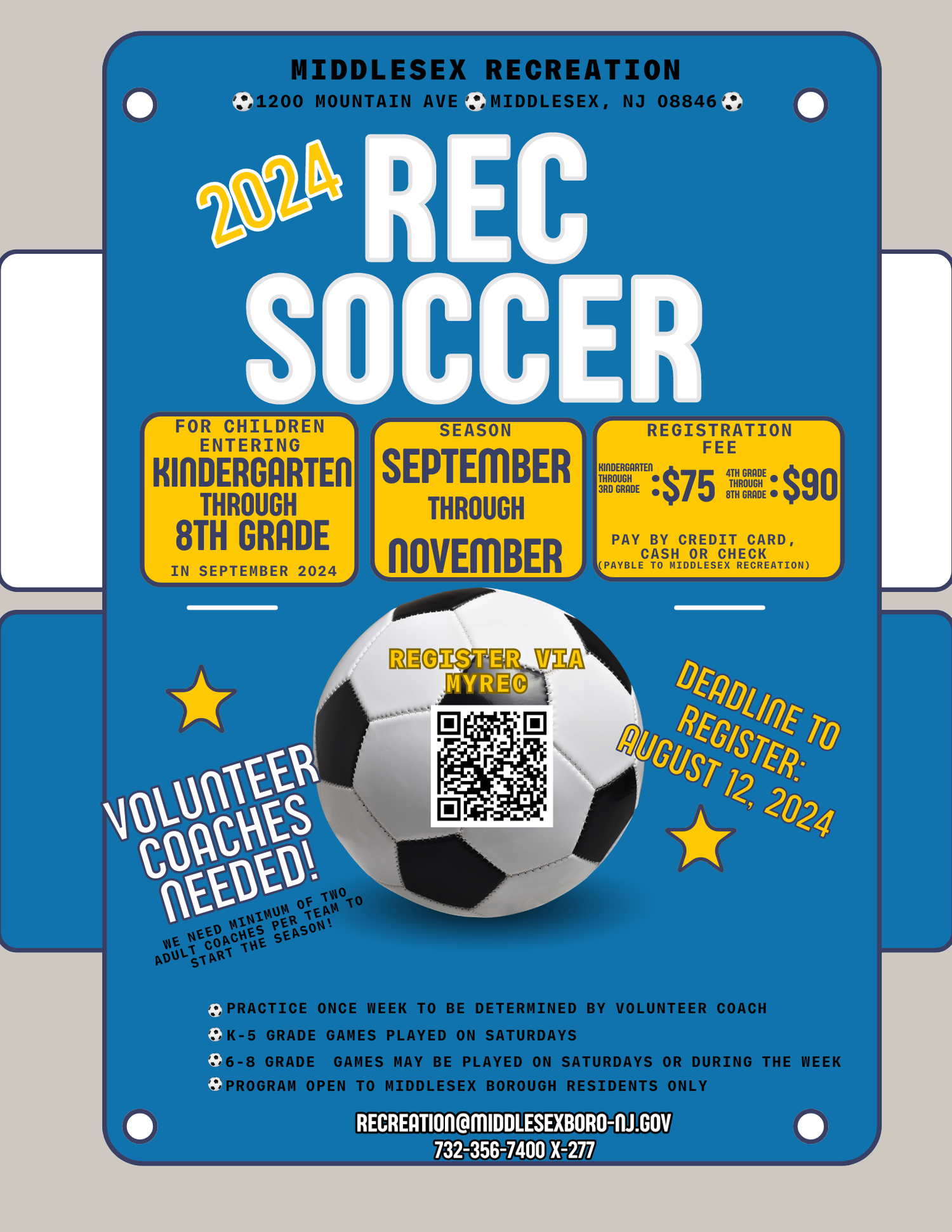 Recreation — Middlesex Borough