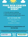 Free Skin Cancer Screening Event: Saturday, July 22 — Middlesex Borough