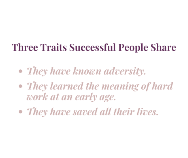 Three Traits Successful People Share | SJS Investment Services