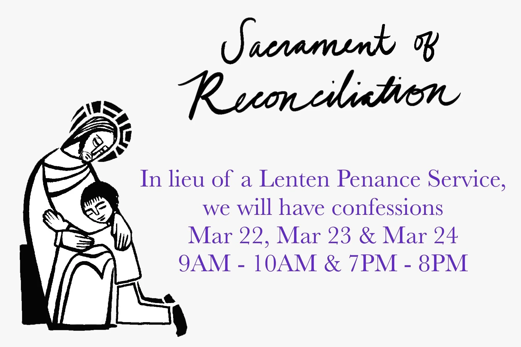Sacrament of Reconciliation — St. Stephen the First Martyr