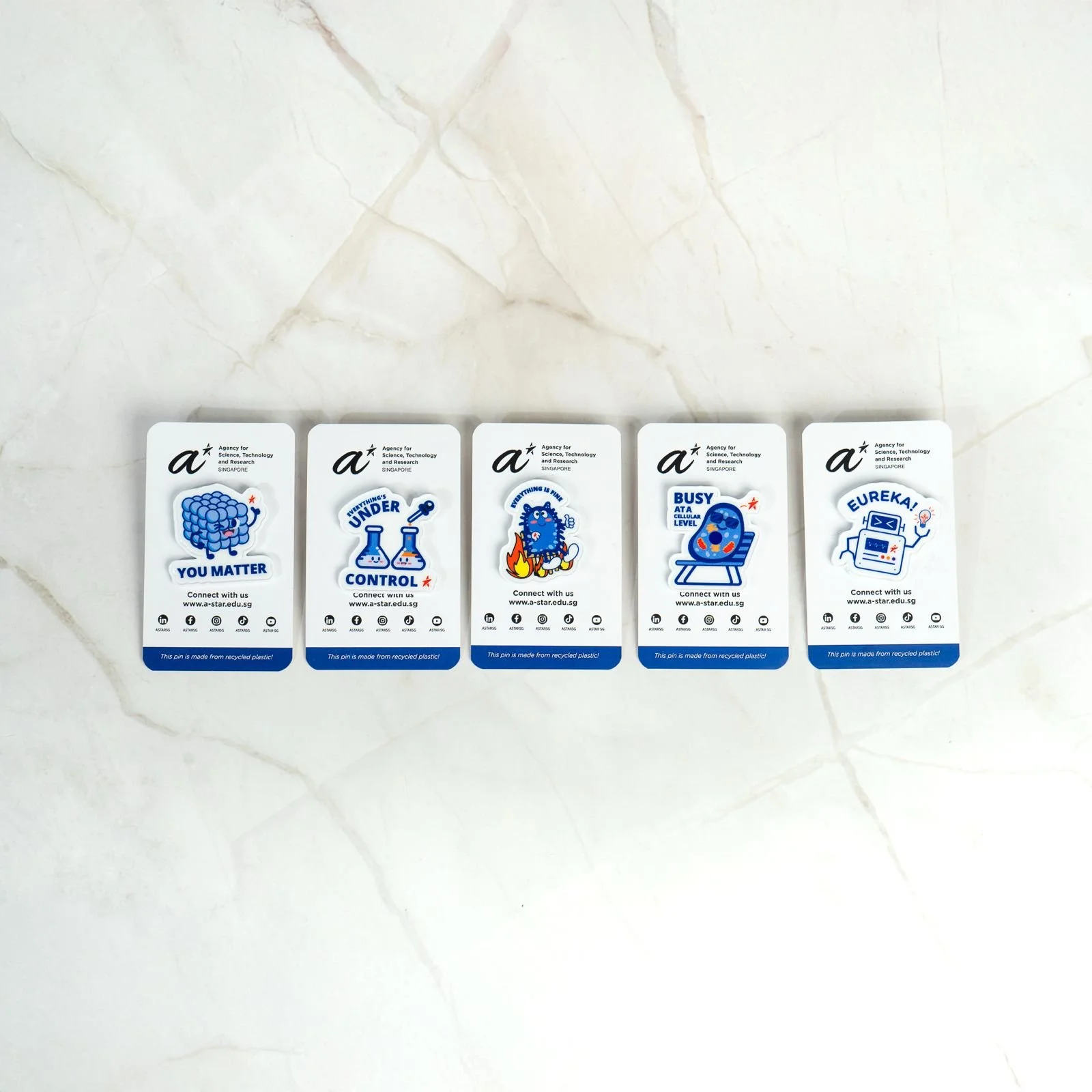 Custom Sustainable Recycled Plastic Lapel Pins | Low Quantities | Eco ...