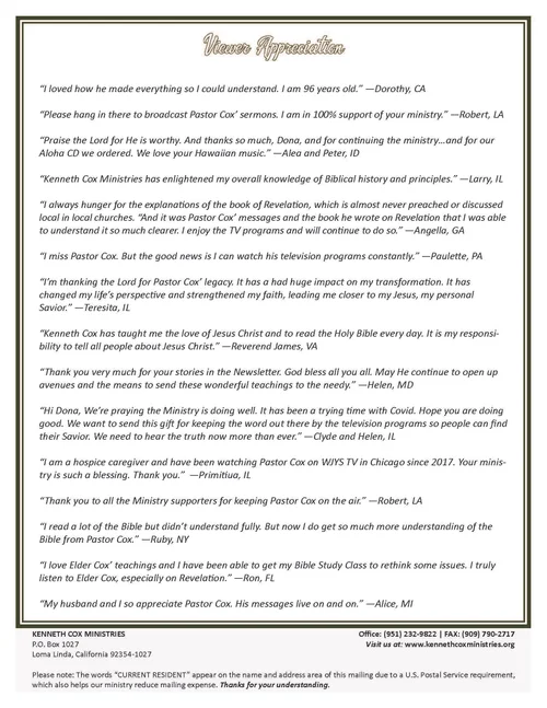 Kenneth Cox Ministries