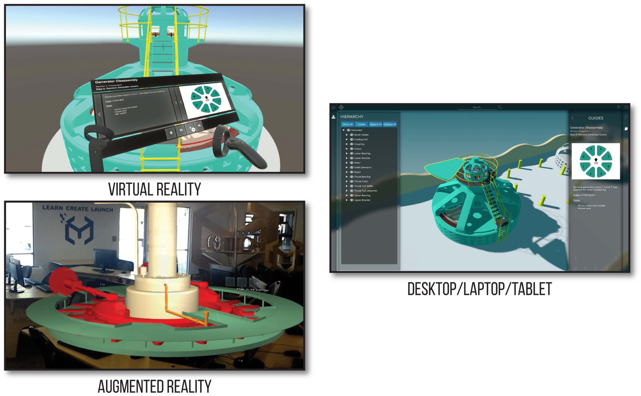 IndustREAL Digital Twin/VR/AR Platform