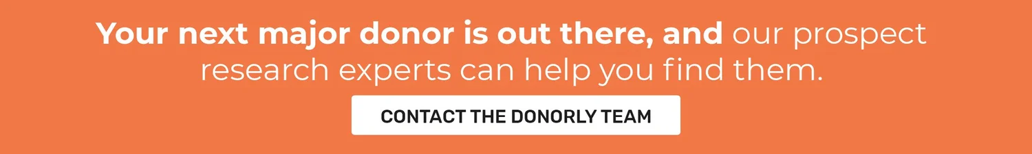 Donorly — Finding Major Donors: How to Identify & Secure Major Gifts