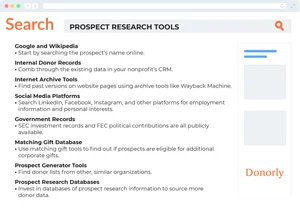 Donorly — Prospect Research Guide: Everything Nonprofits Need to Know