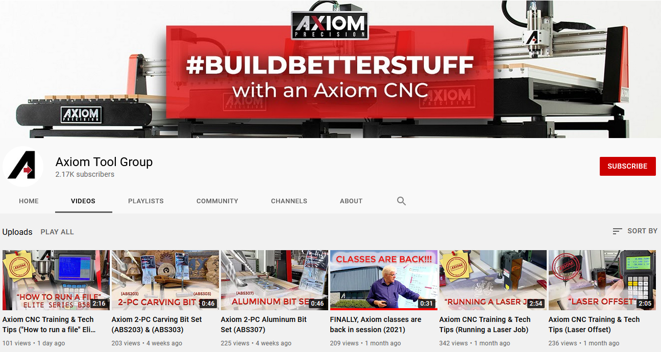 Learn Axiom Precision CNC — Learn Your CNC