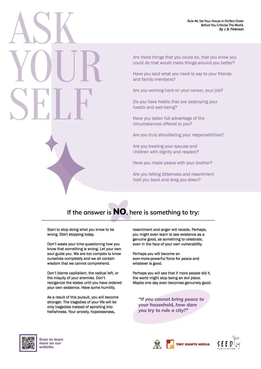 Set Your House In Order Before You Criticise The World. — Seed Publication