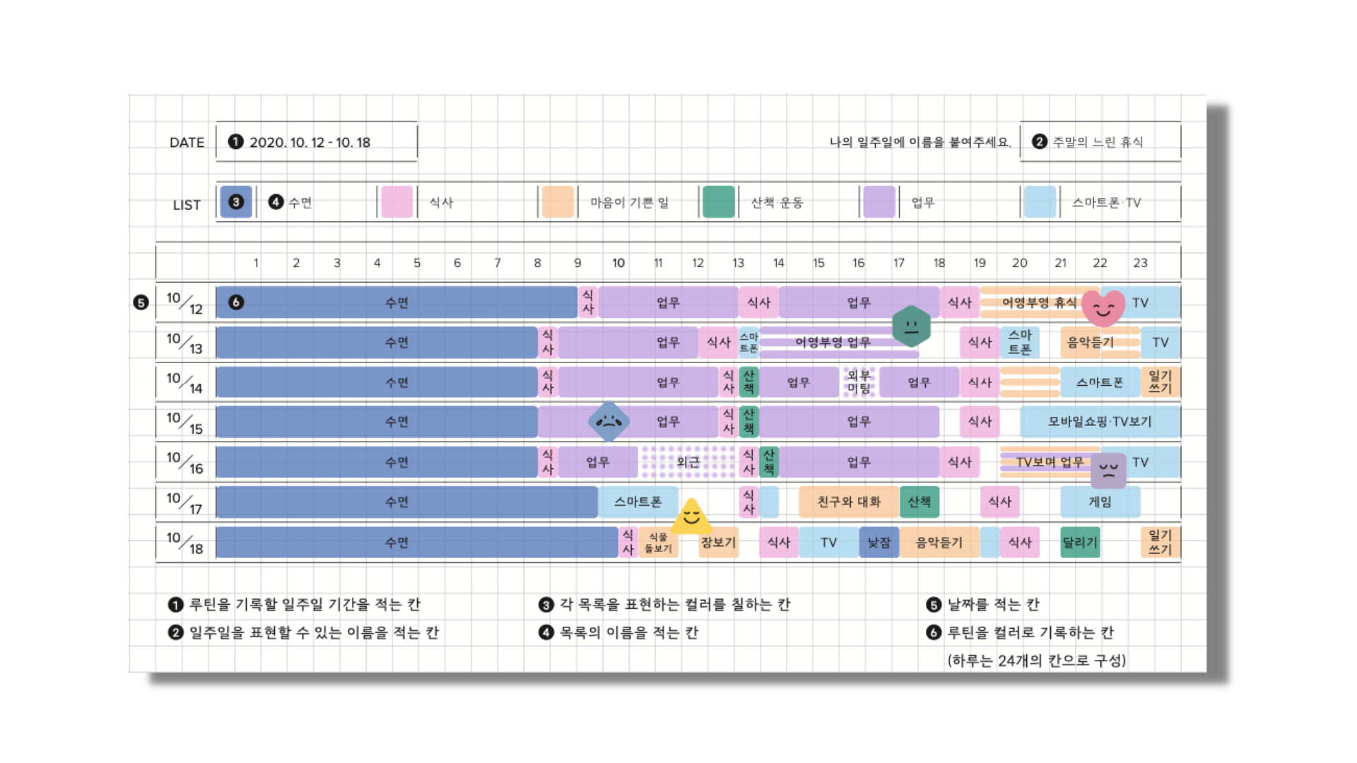 Routine guide — 라이프컬러링 lifecoloring
