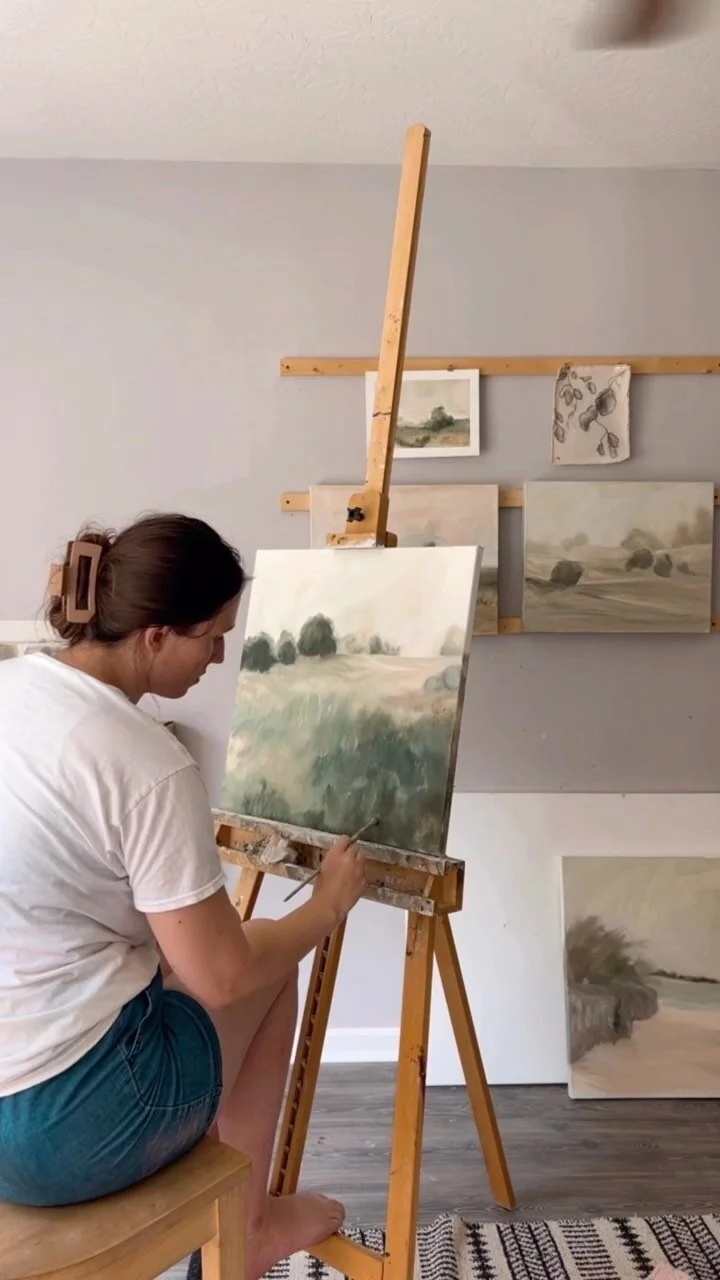 Raw Canvas + Charcoal — Terrah Ray Fine Art Studio