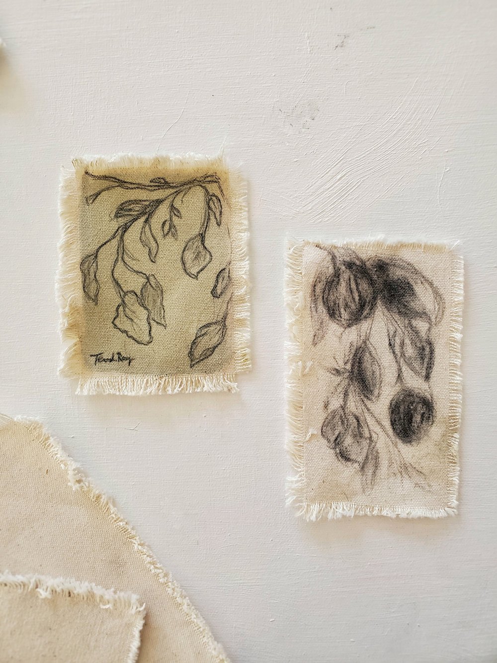 Raw Canvas + Charcoal — Terrah Ray Fine Art Studio