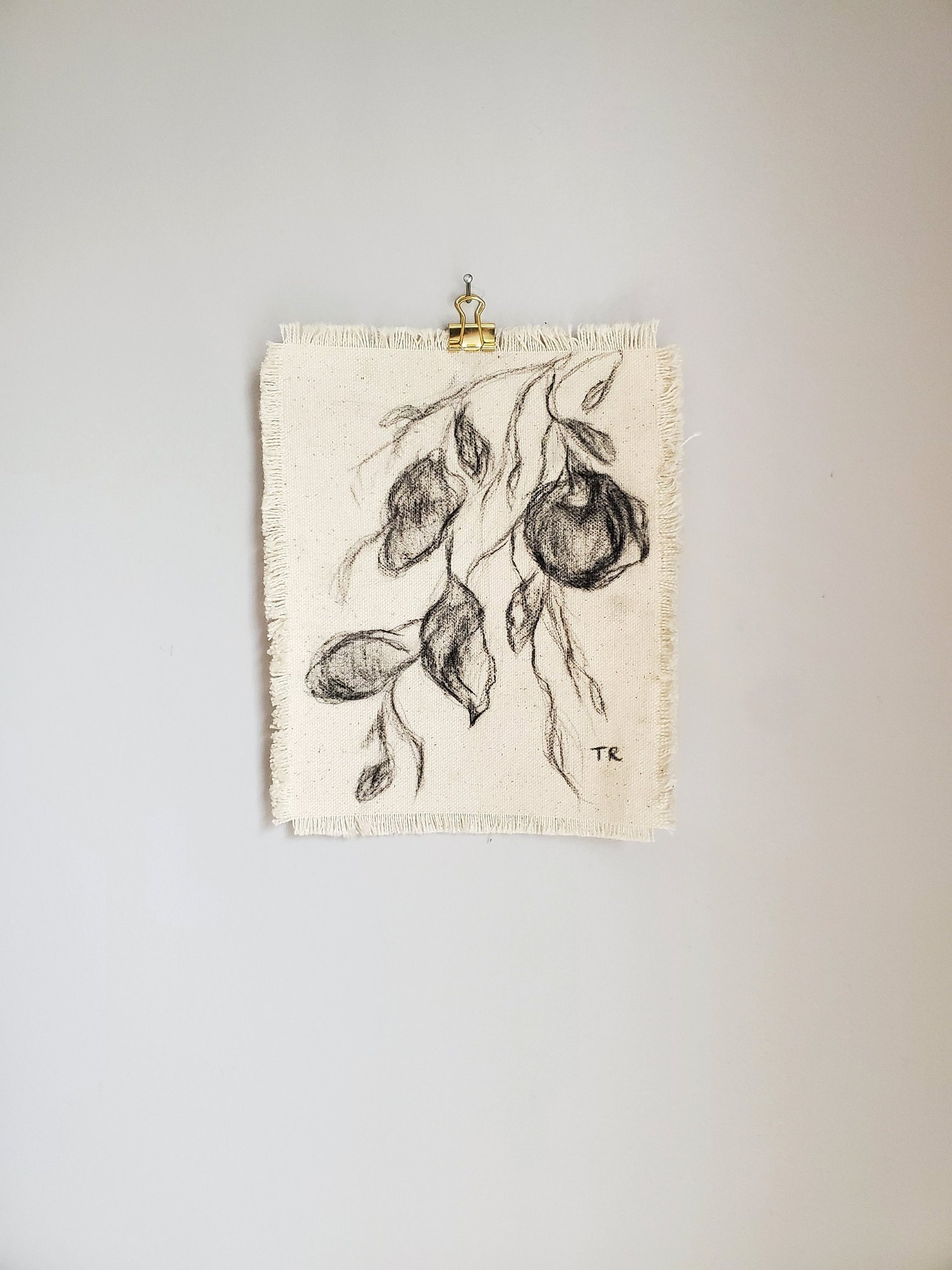 Raw Canvas + Charcoal — Terrah Ray Fine Art Studio