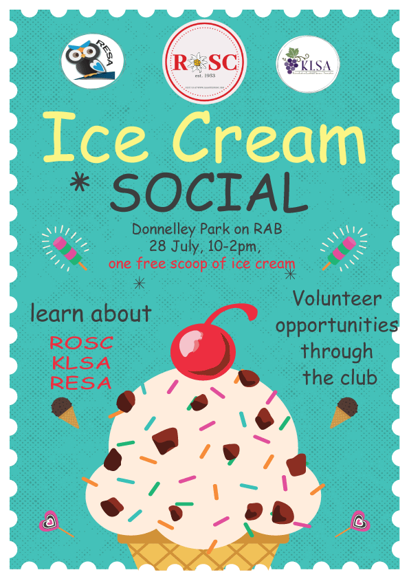 School Ice Cream Social Flyer