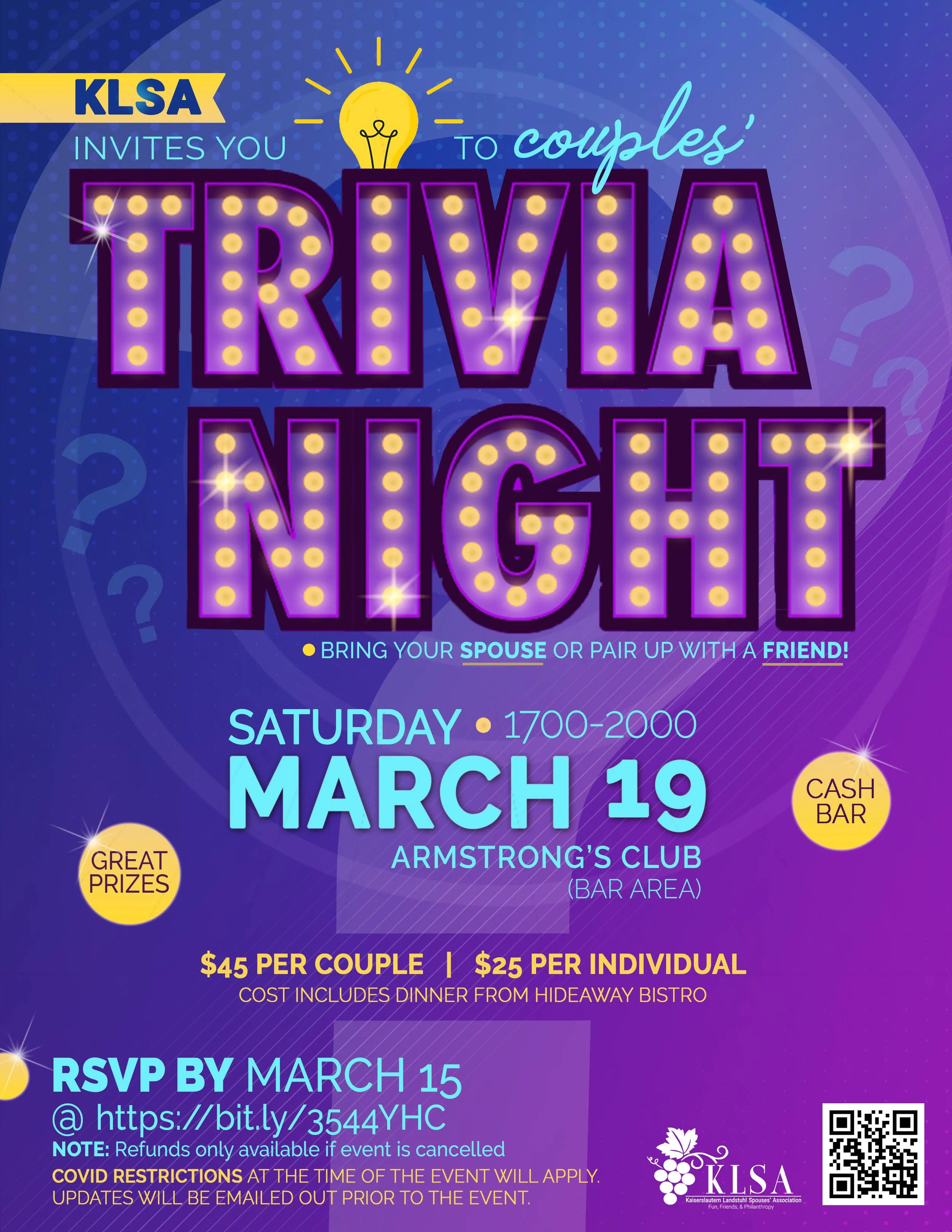 Couples Trivia Night — KLSA