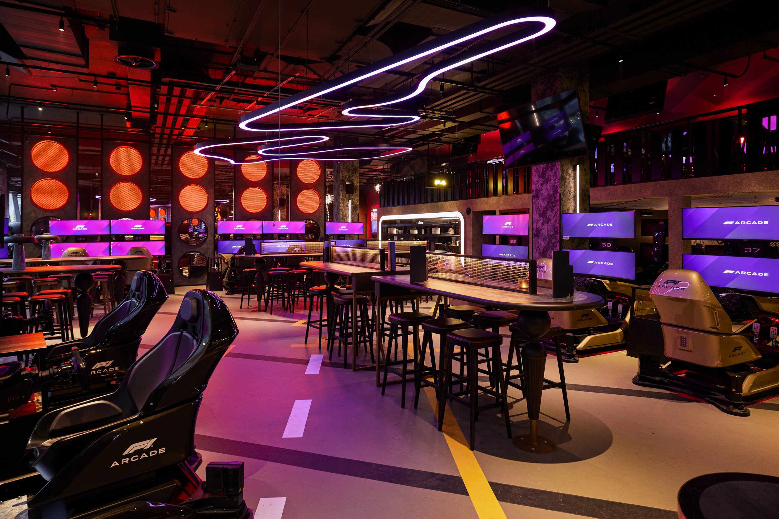 F1® Arcade London — Victoria Jerram Lighting Design