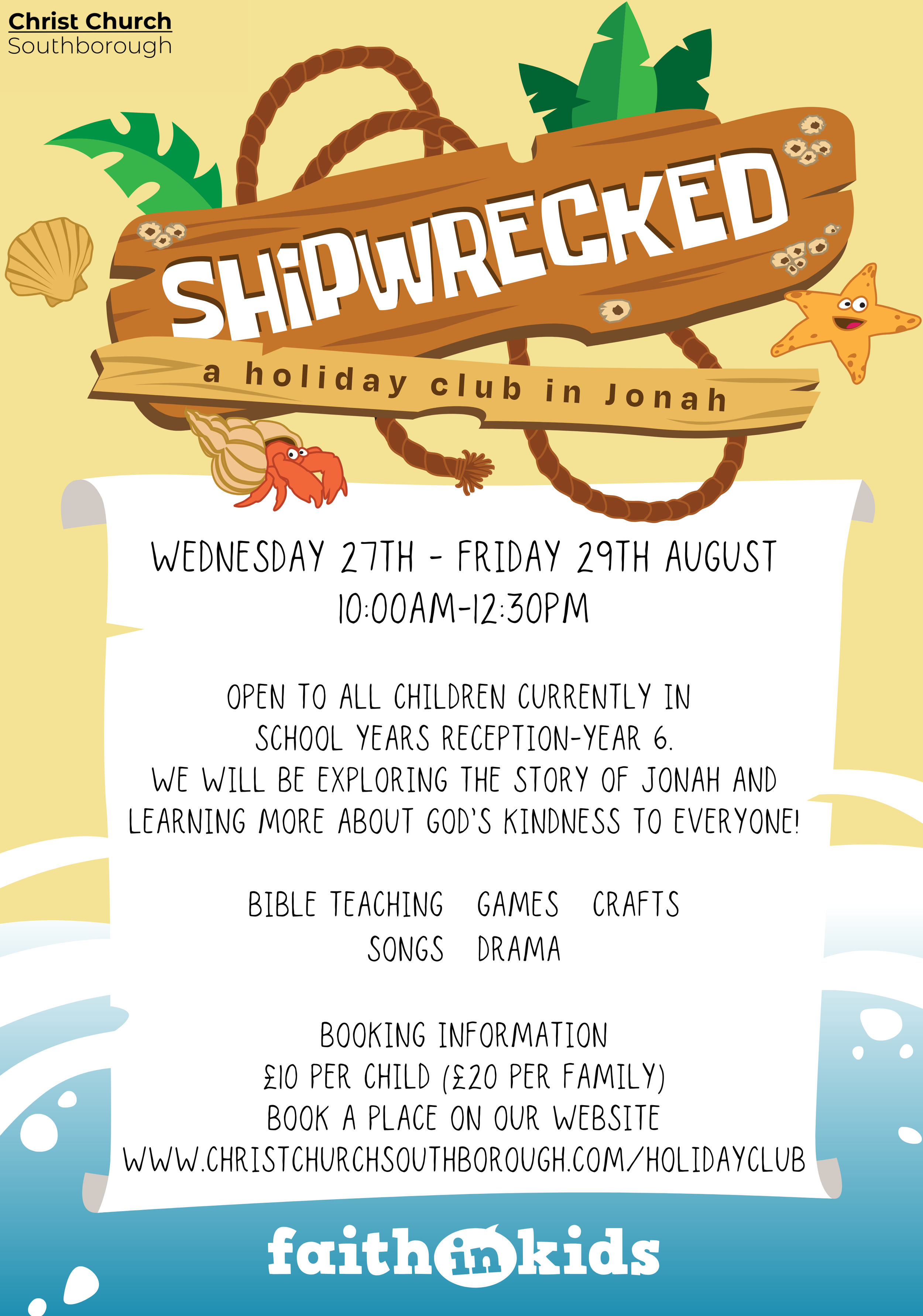 Shipwrecked Holiday Club — Christ Church Southborough