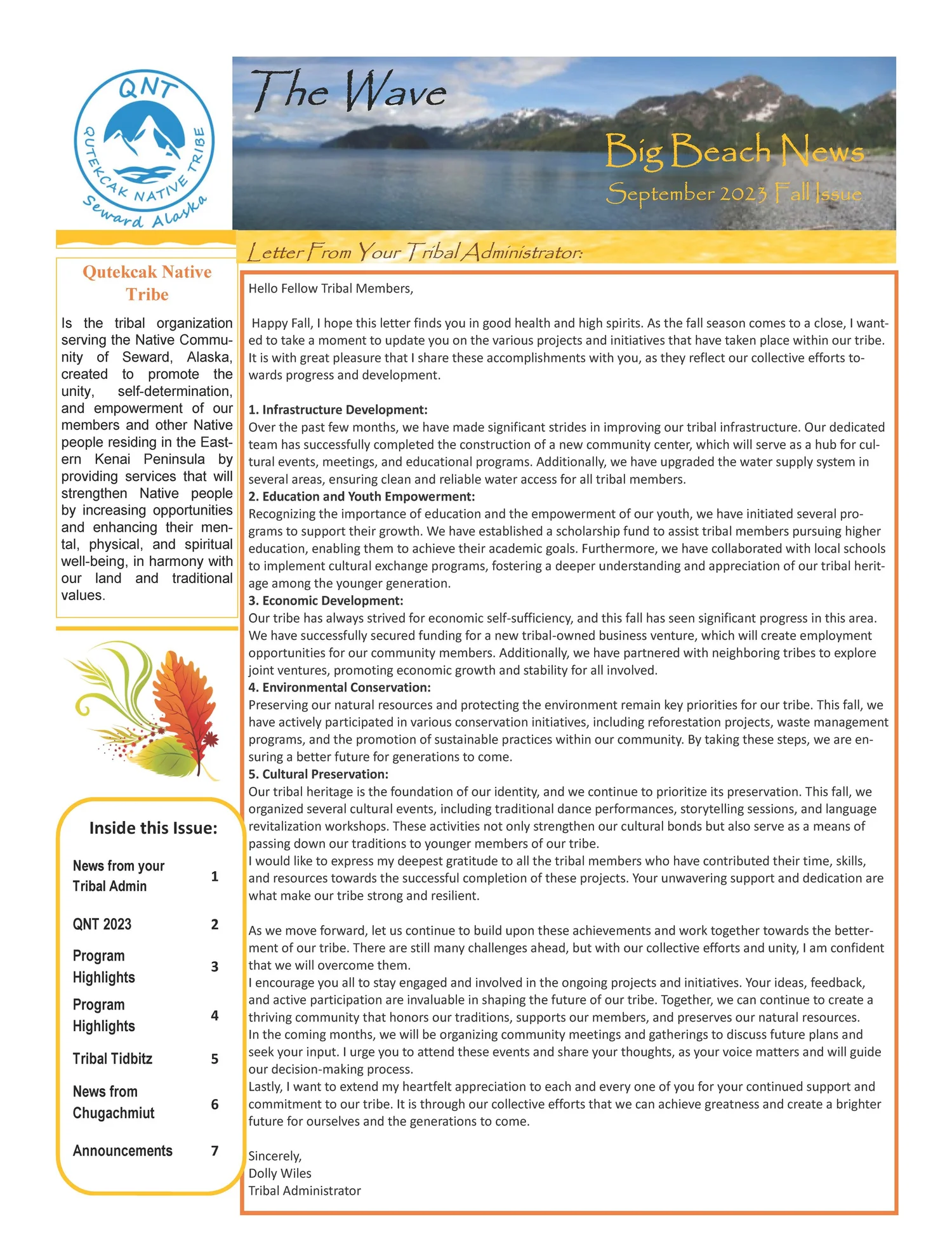 Quarterly Wave — Qutekcak Native Tribe