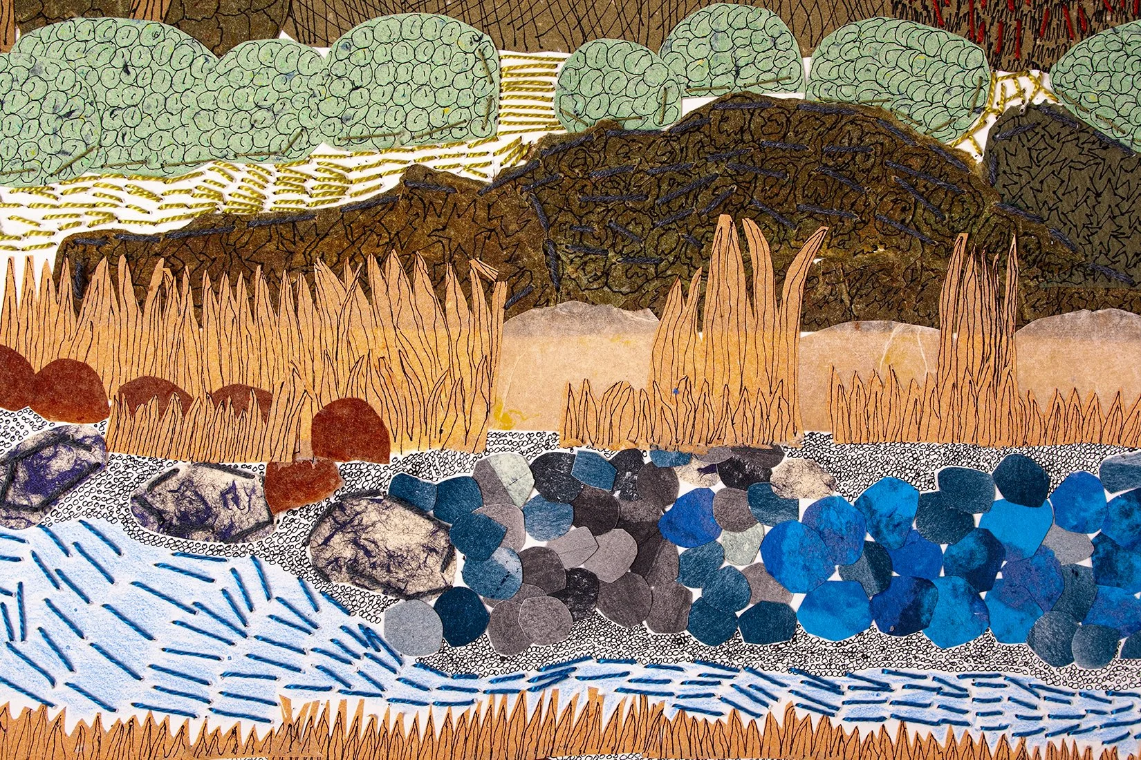 Nancy Eastman - Art of the Land | Unique Contemporary Wall and Threaded Art