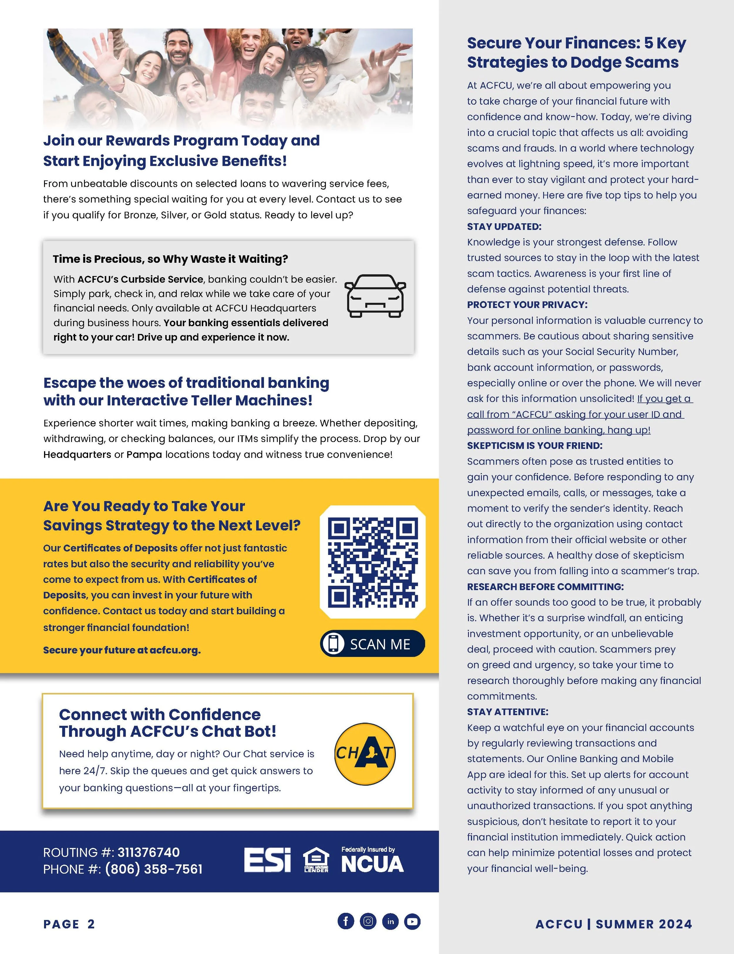 Newsletter — ACFCU | Better Banking | Amarillo Community Federal Credit ...