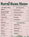 Menu — The Berni Bean Coffee Co.