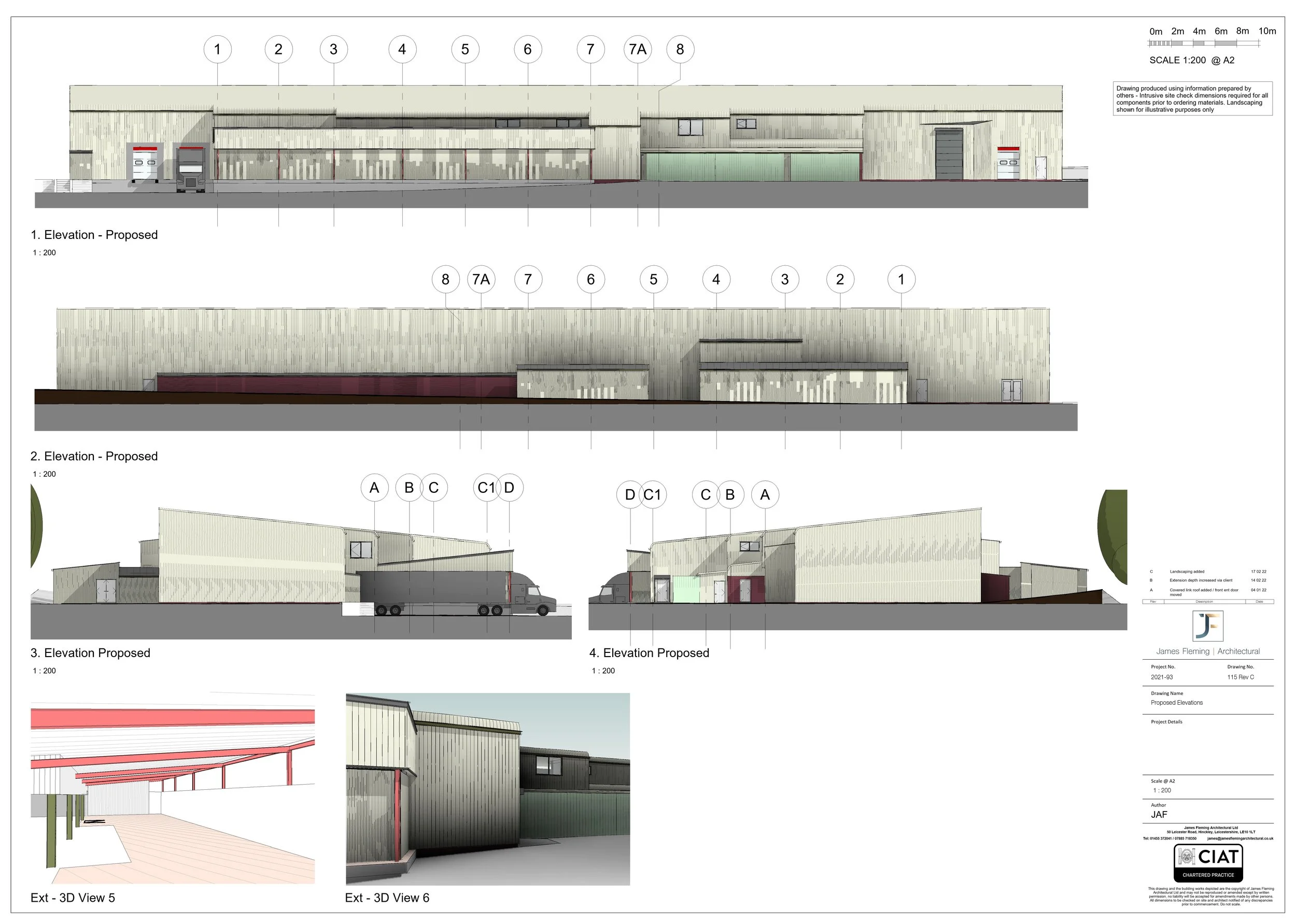 Industrial - Extensions to production hall and new Storage and ...