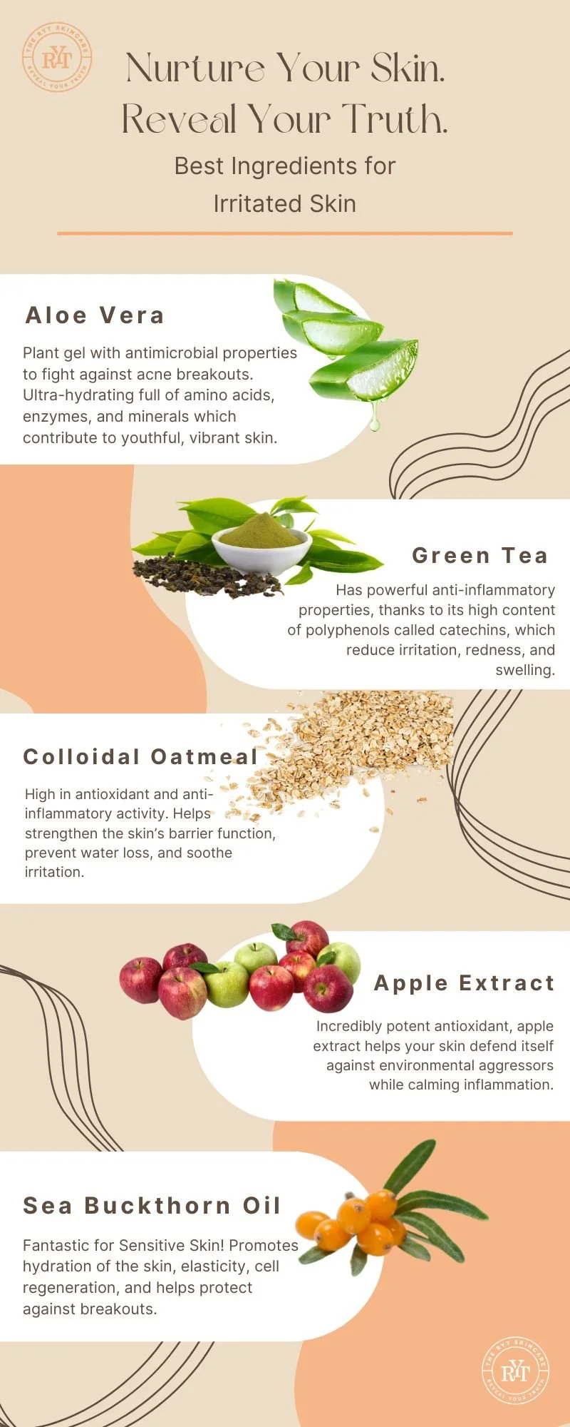 Best Ingredients for Irritated Skin | The RYT Skincare