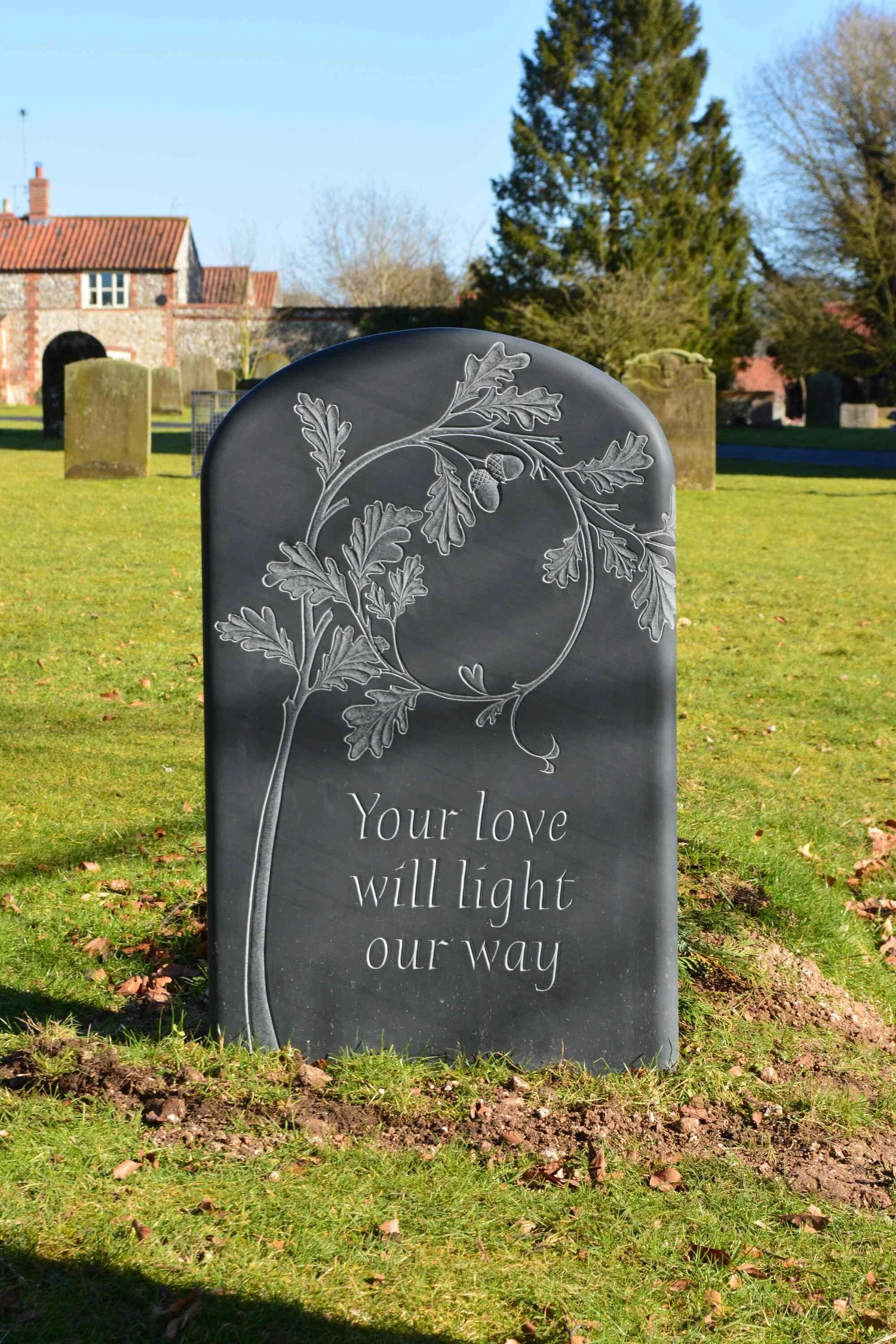 Botanical carving on headstones — Louise Tiplady