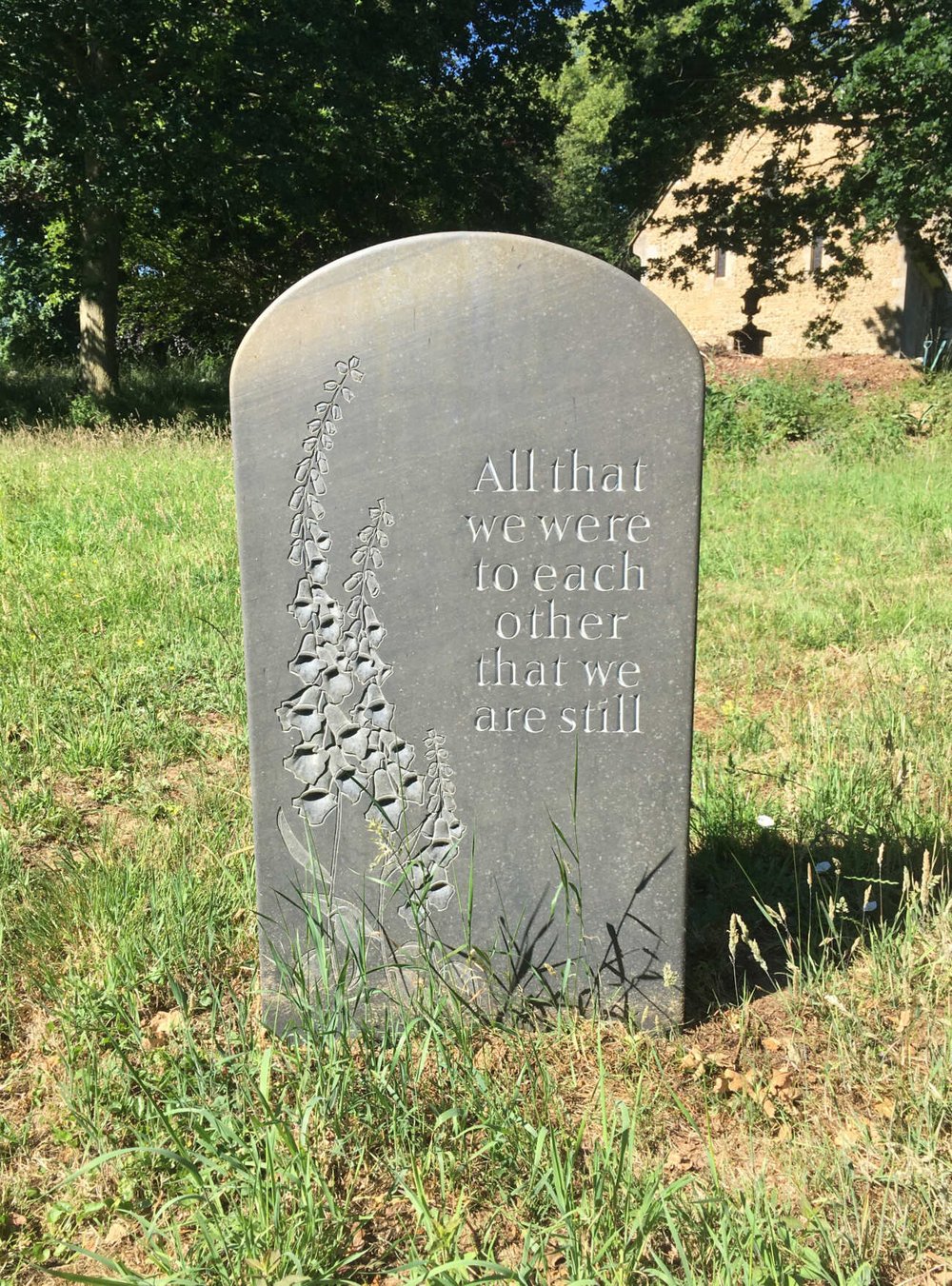 Botanical carving on headstones — Louise Tiplady