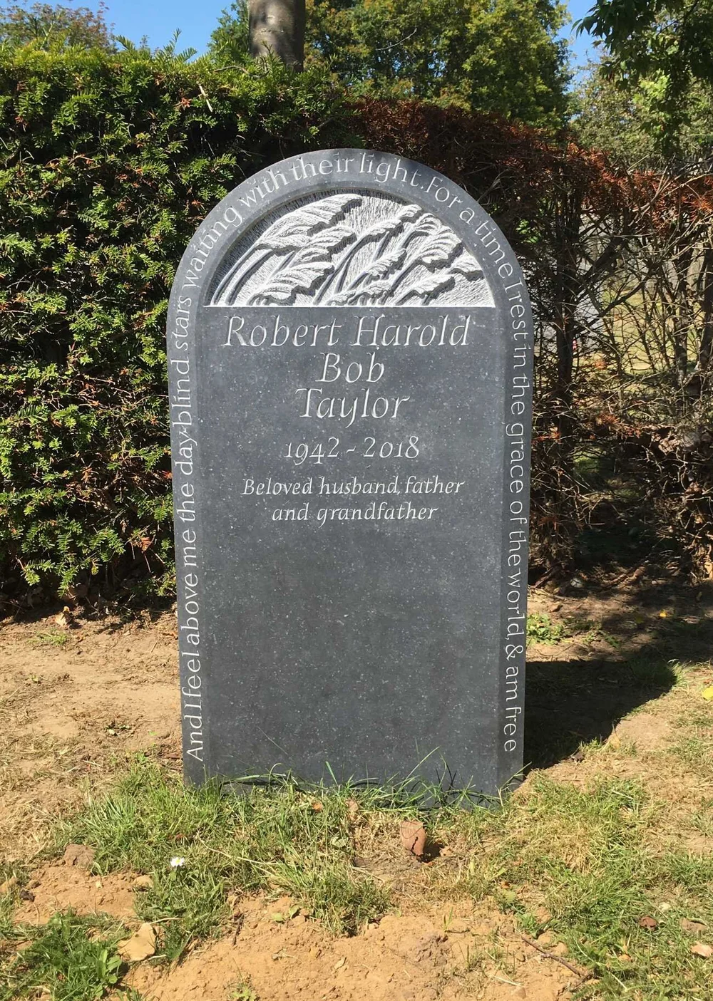 Botanical carving on headstones — Louise Tiplady