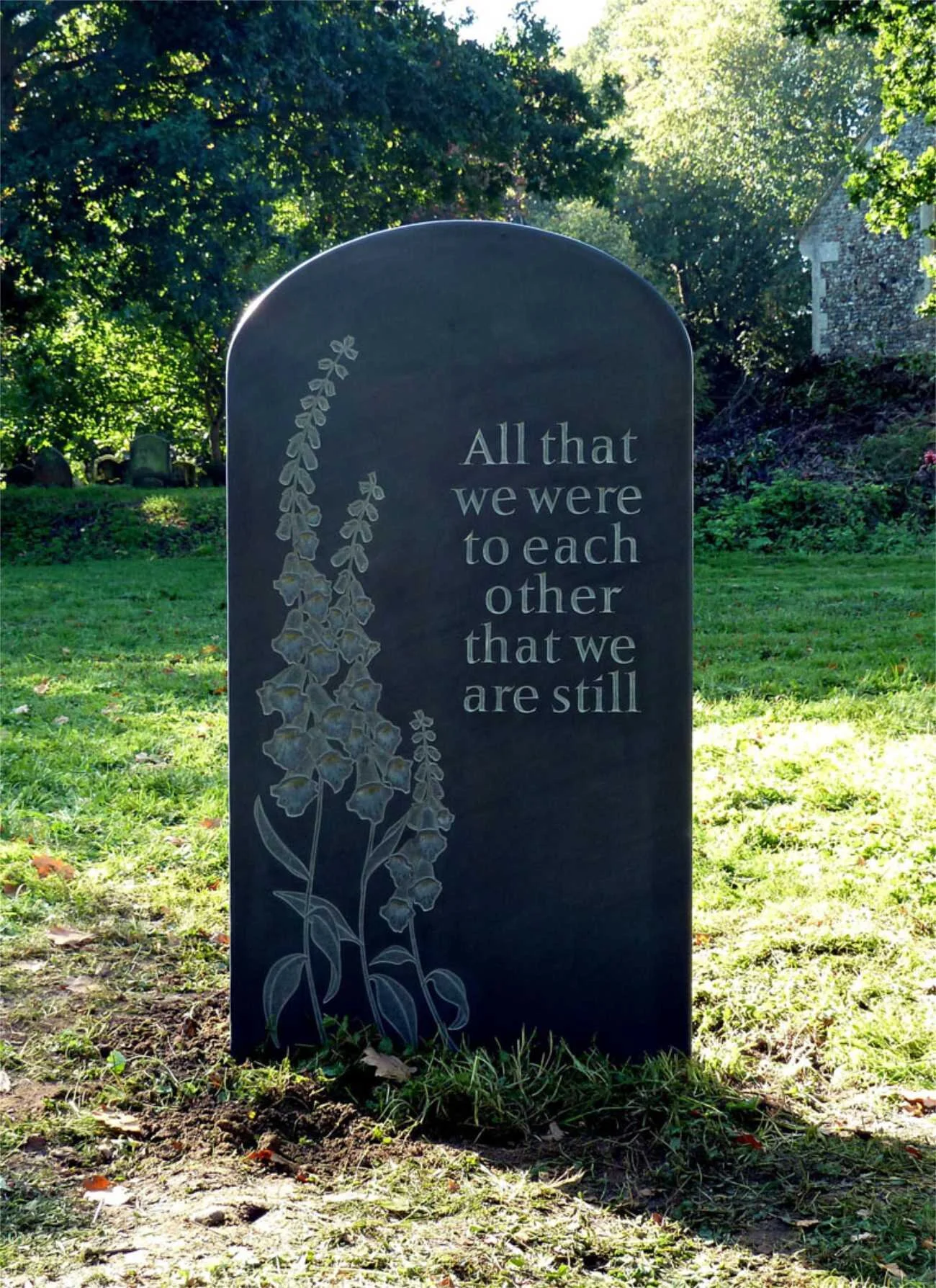 Botanical carving on headstones — Louise Tiplady