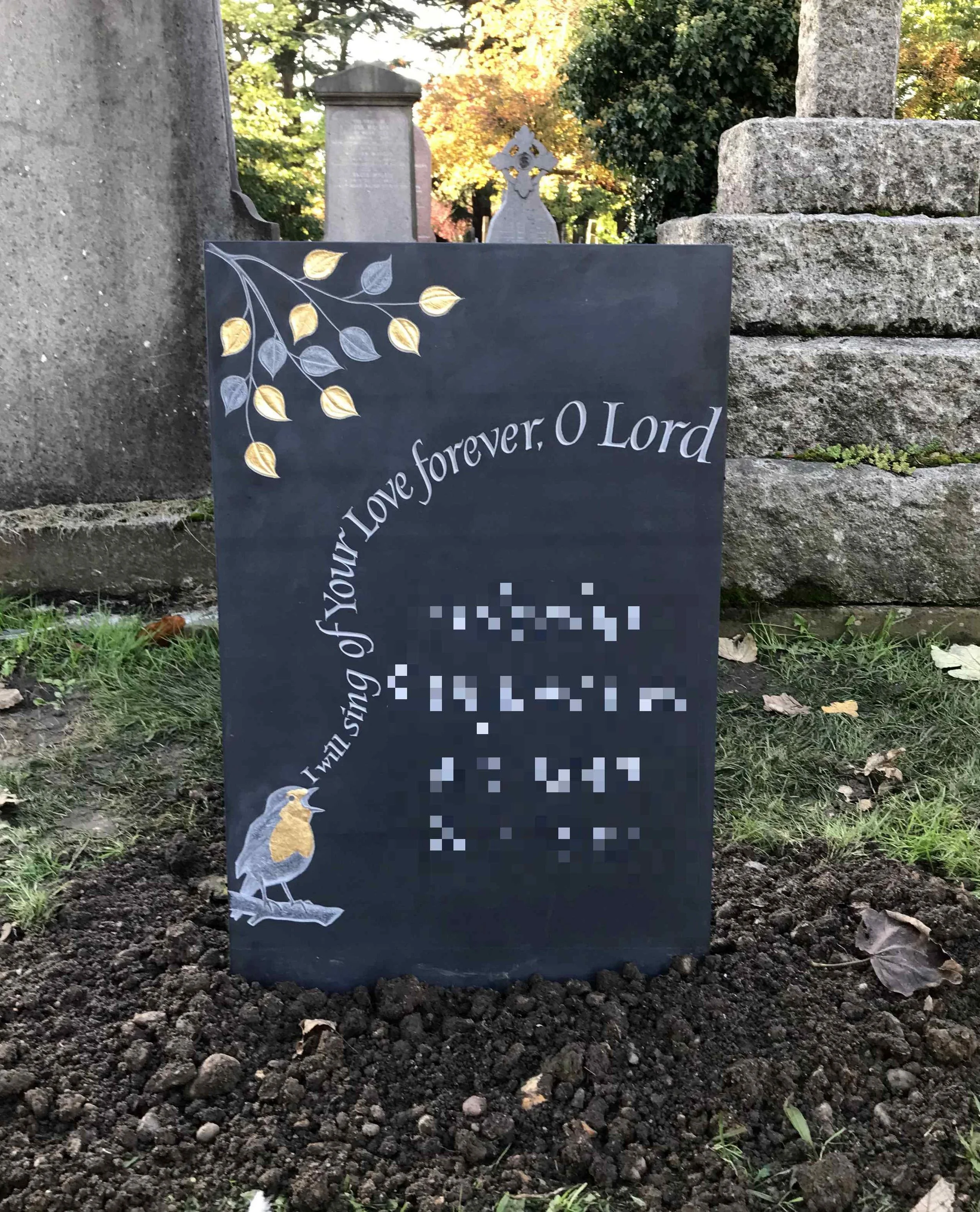 Less conventional headstones — Louise Tiplady