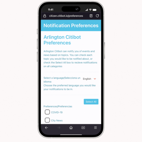 Interactive Text Alert Solution — Citibot