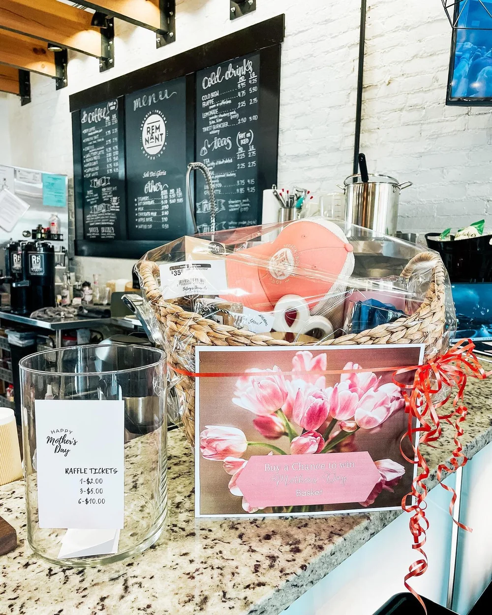 NO LABEL AT THE TABLE — Remnant Coffee Shop