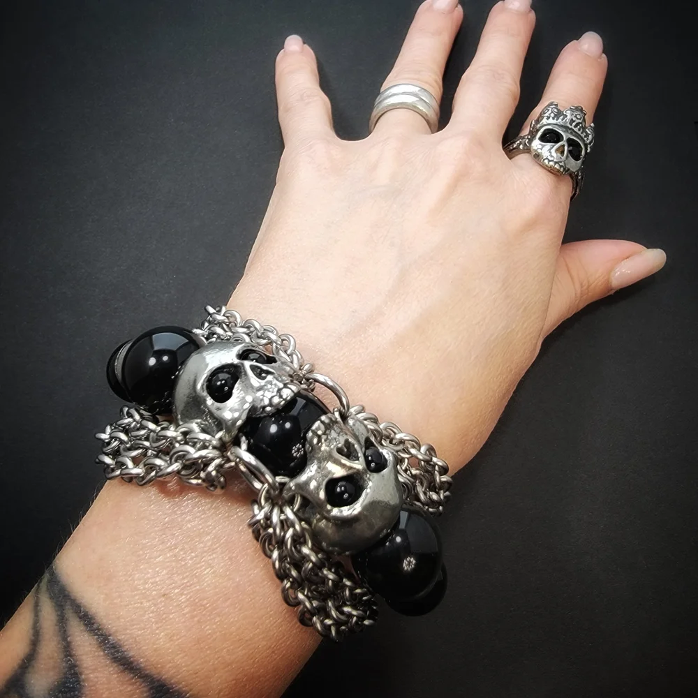 Bone Chains (new chunky version) Necklace, Bracelet | Martha Rotten