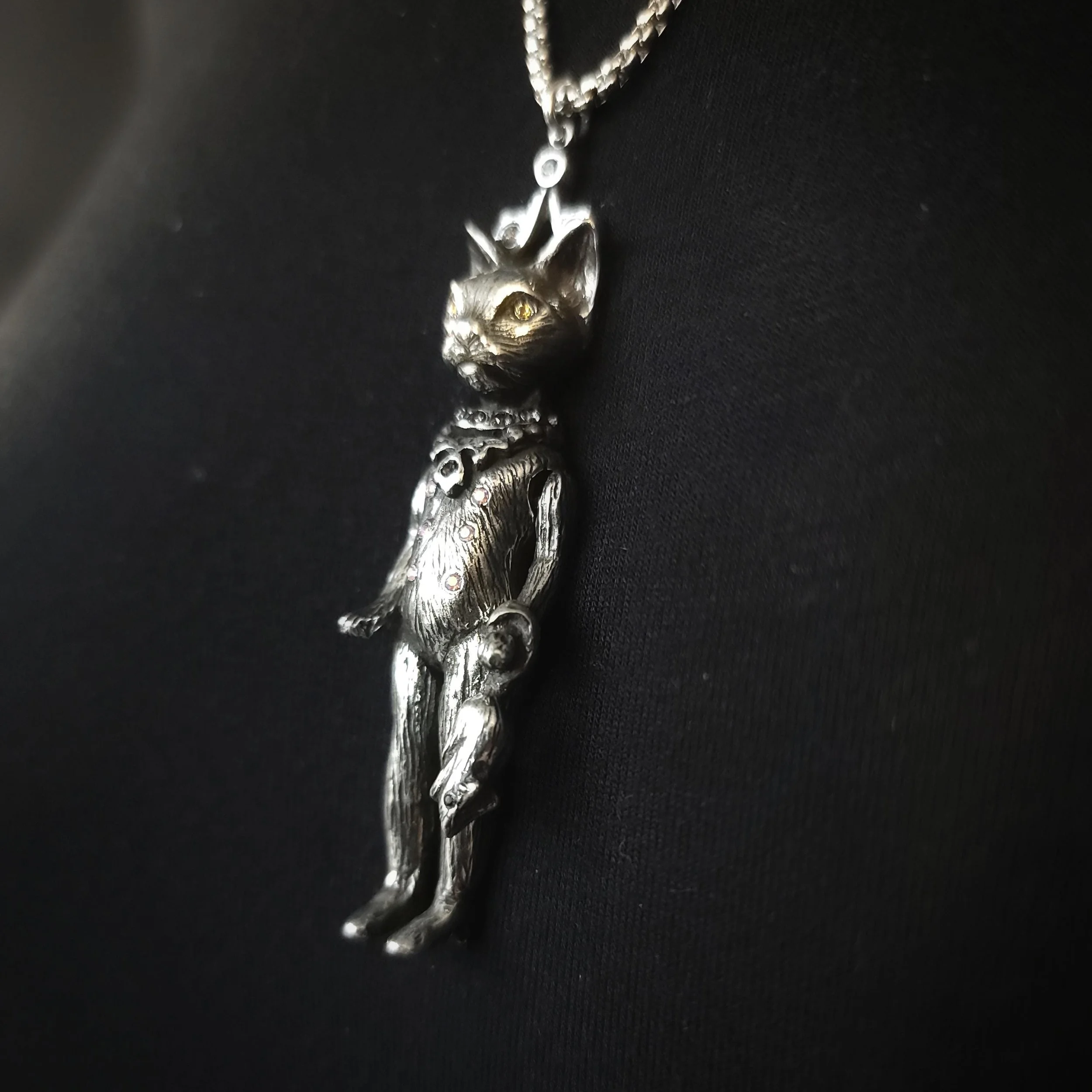 Onyx Bats Necklace | Martha Rotten