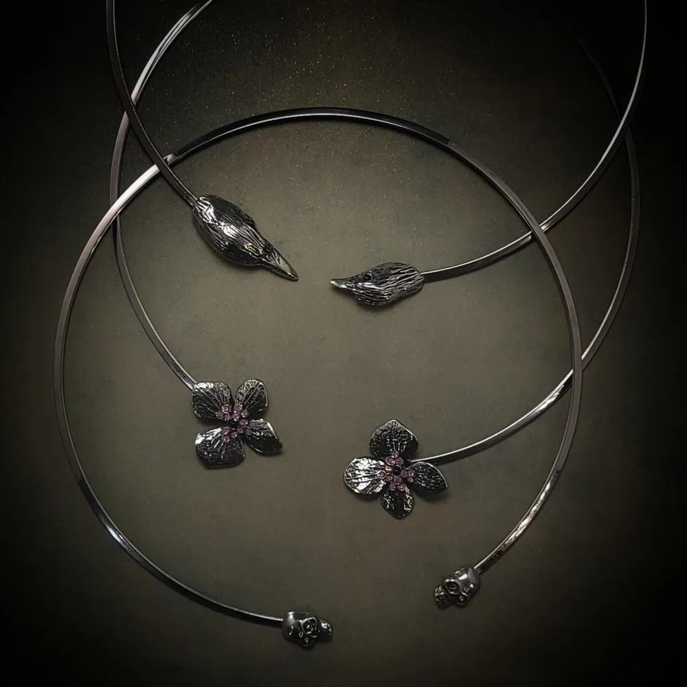 Onyx Bats Necklace | Martha Rotten