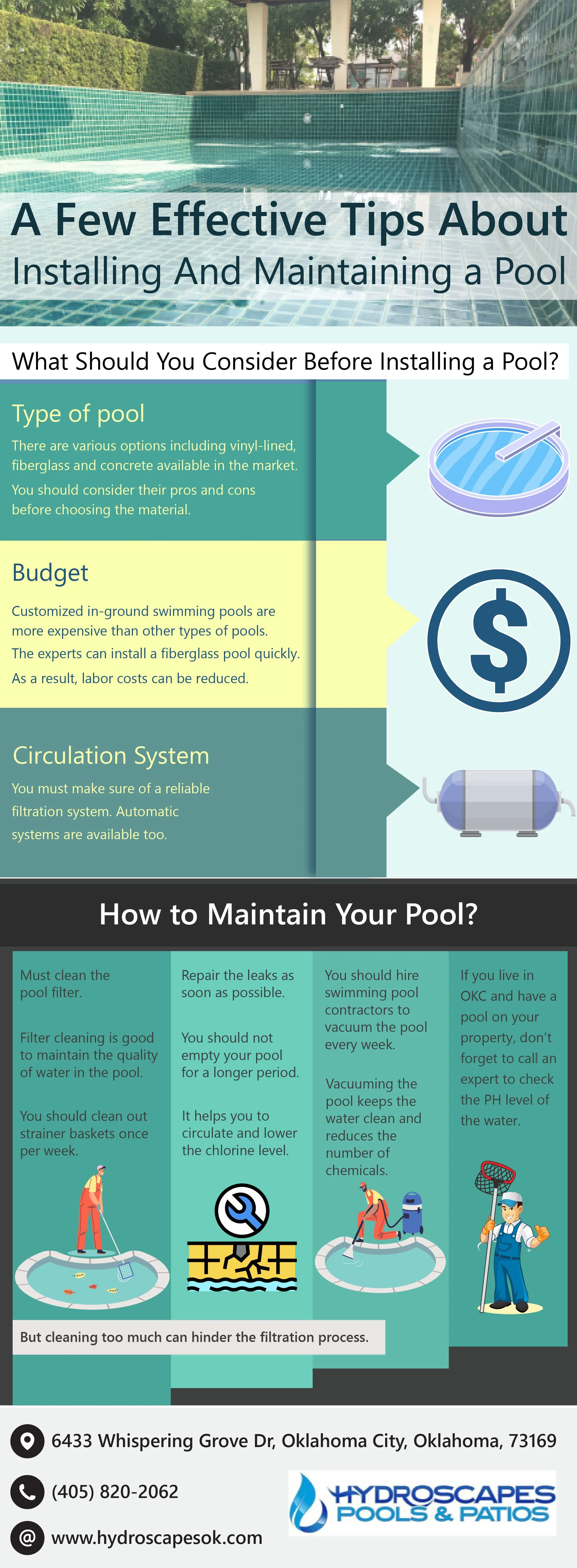 A Few Effective Tips About Installing And Maintaining a Pool