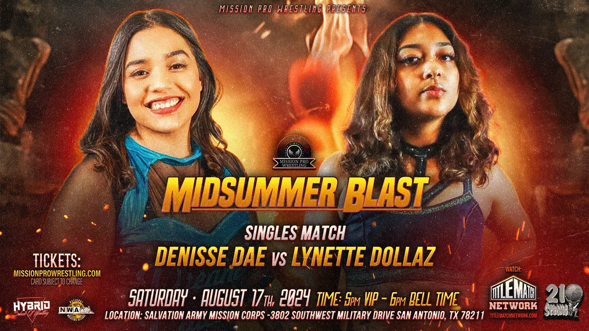 Aug. 17, 2024 - Midsummer Blast — Mission Pro Wrestling