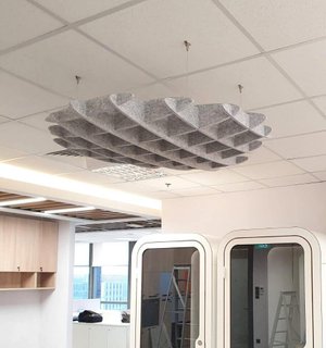 Acoustic Ceiling Baffles in Singapore | Custom Sound Solutions | Pepperwall